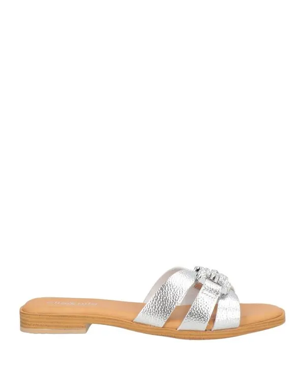 NILA & NILA Metallic Pebbled Leather Sandals