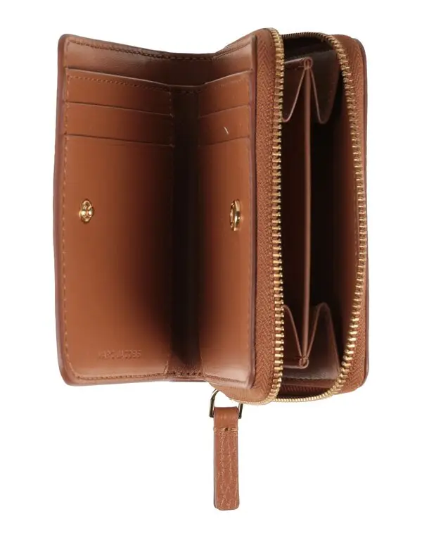 Marc Jacobs Wallet Cow Leather, Polyurethane, Cotton - Brown