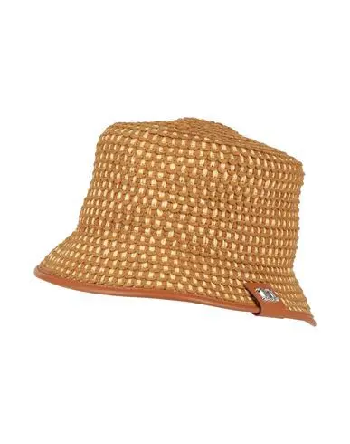 Max Mara Bucket Hat With Leather Trim - Brown