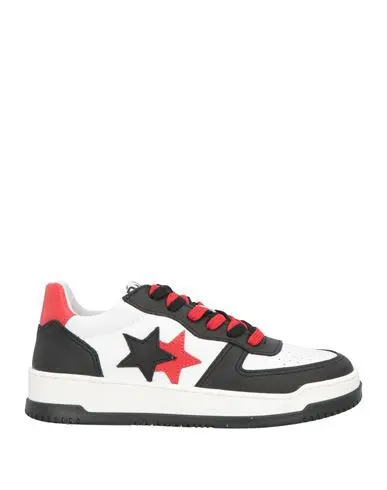 2STAR Leather Low-top Sneakers - Black