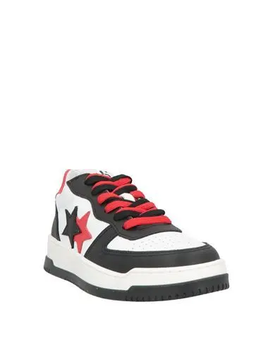 2STAR Leather Low-top Sneakers - Black