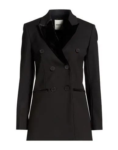 Sandro Blazer Size Polyester, Wool, Elastane - Black