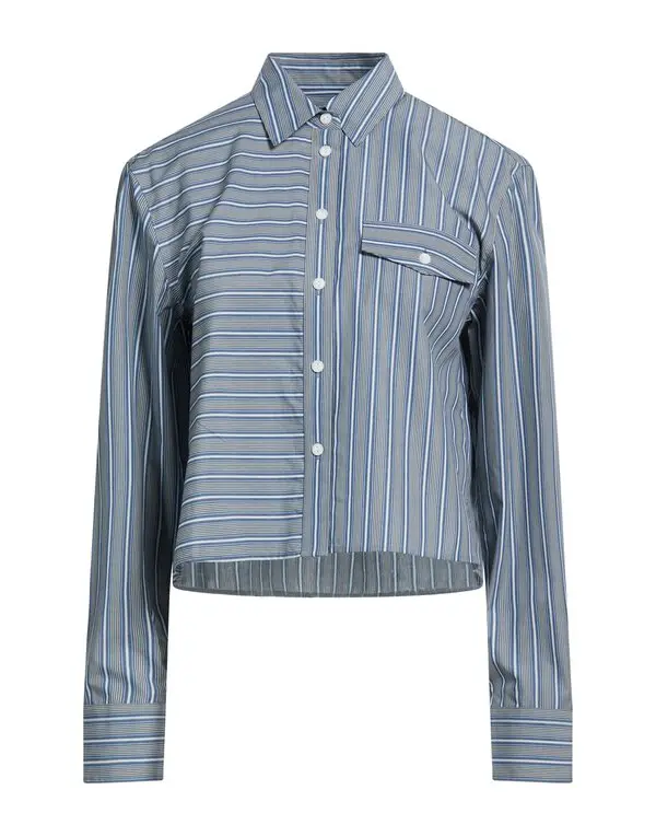 Rag & Bone Striped Poplin Shirt - Light Blue
