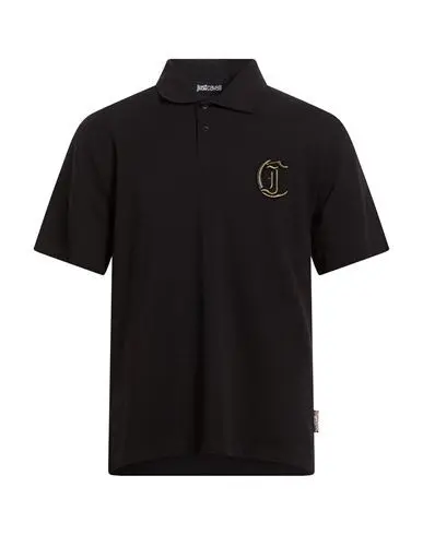Just Cavalli Polo Shirt Size Cotton - Black