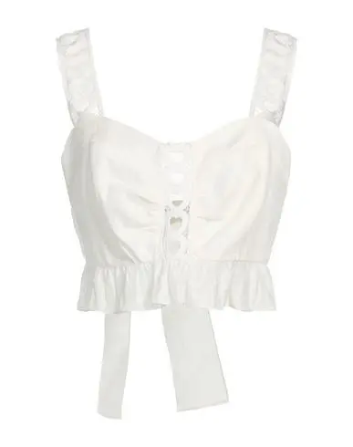 Sandro Top Size Linen, Polyester - White