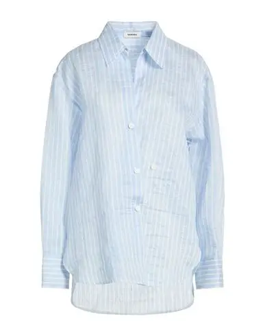 Sandro Woven Striped Shirt - Blue