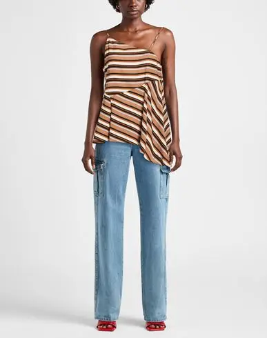 TRUSSARDI Striped Top With Embroidered Logo