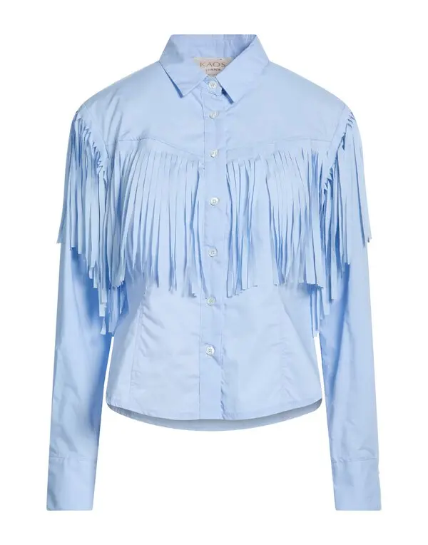 KAOS Shirt With Fringes - Blue
