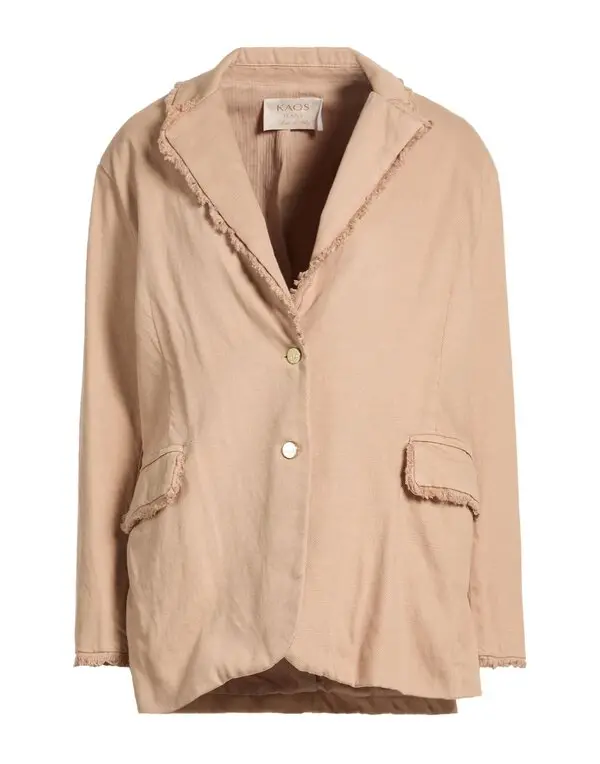 KAOS Single-breasted Twill Blazer - Beige