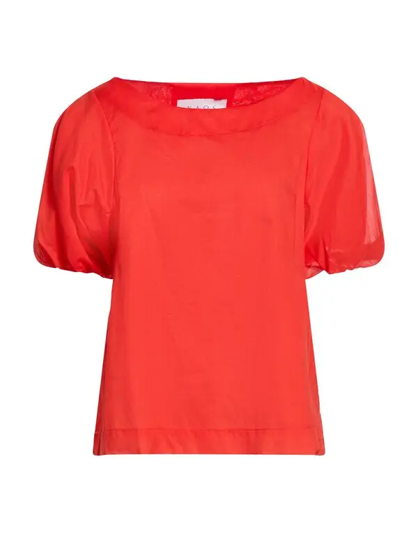 KAOS Woven Top - Tomato Red