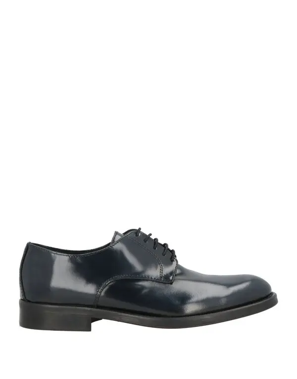 BRUNO VERRI Lace-up Glossed-leather Derby Shoes