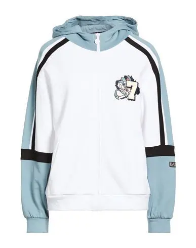 EA7 Cotton-blend Terry Sweatshirt - White