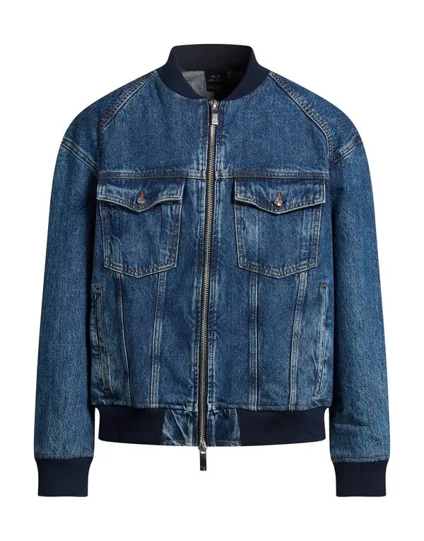 Armani Exchange Denim Bomber Jacket
