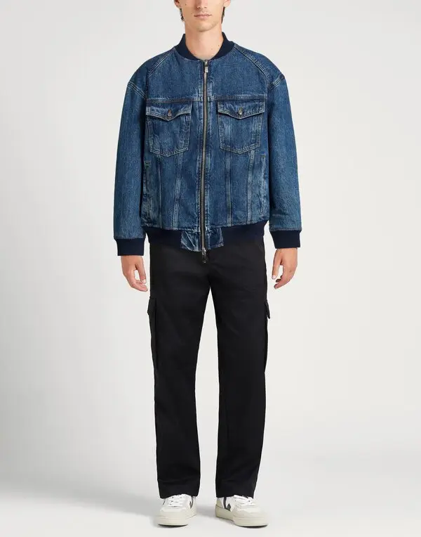 Armani Exchange Denim Bomber Jacket