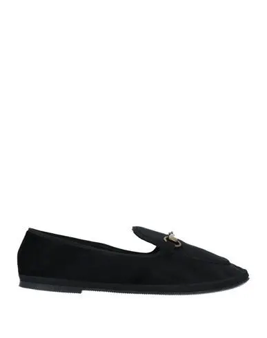 OVYE Textile Fiber Loafers With Metal Appliqués - Black