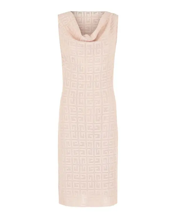 Missoni 4g Monogram Draped Midi Dress - Blush Pink
