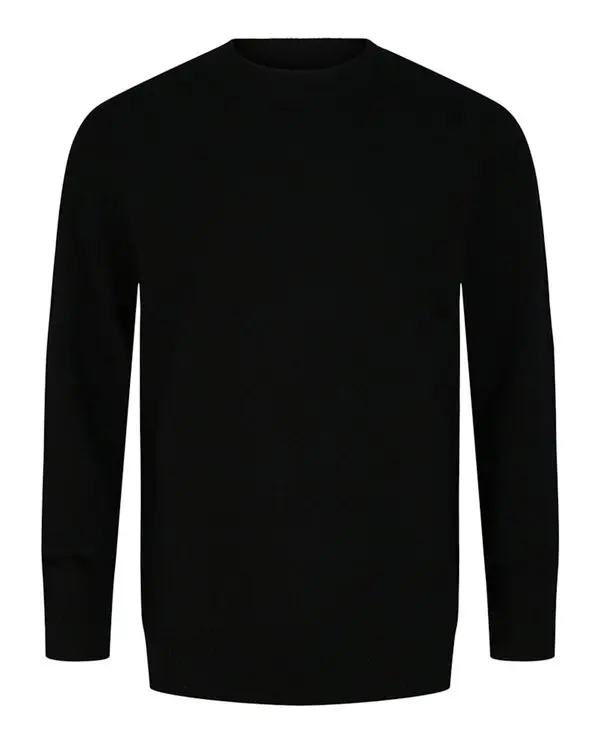 SLOWEAR Knit Crewneck Sweatshirt - Black