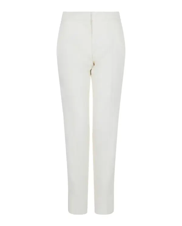 Alexander McQueen Striped Silk Tuxedo Pants - White