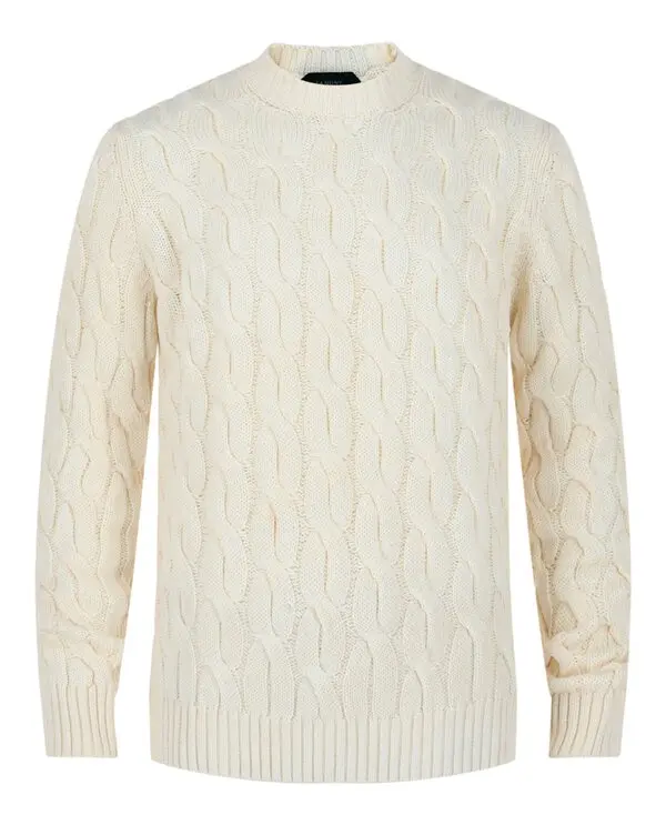 Givenchy Zanone Cable Knit Sweater - Butter