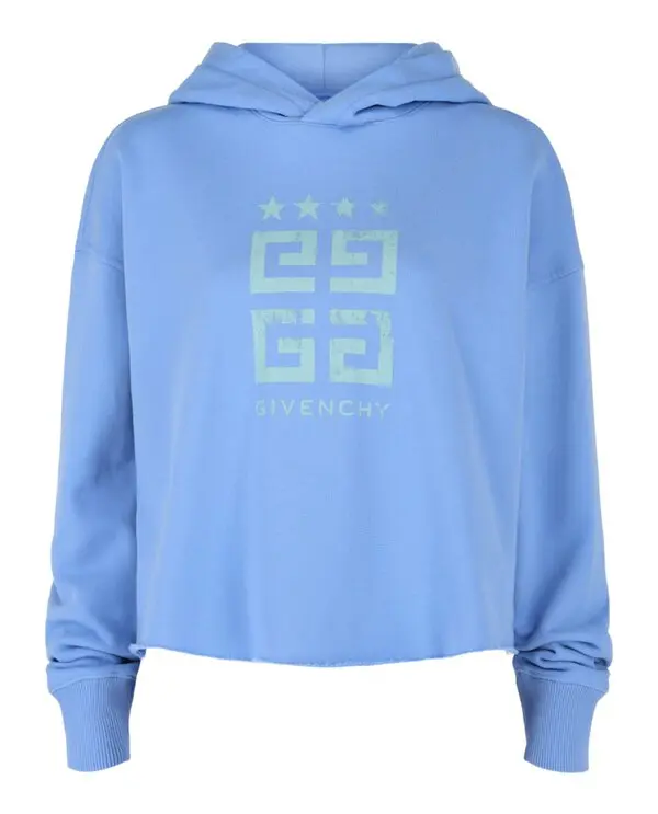 Missoni Cropped Hoodie - Light Blue
