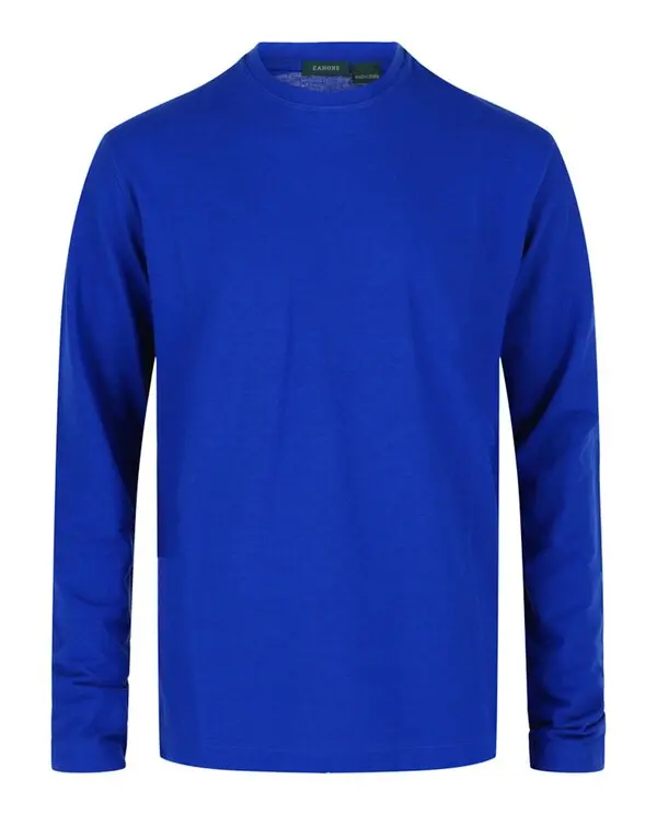 Givenchy Zanone Longsleeve Crewneck Sweat-shirt T-shirt - Royal Blue