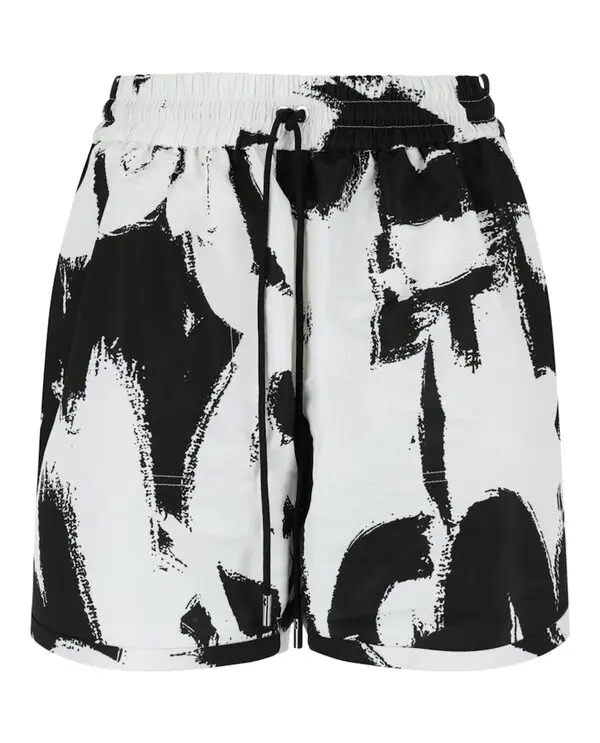 Brioni Printed Shorts - Black White