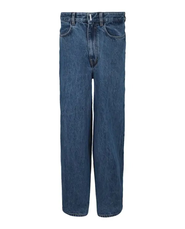Alexander McQueen Low Crotch Wide-leg Jeans - Blue Indigo