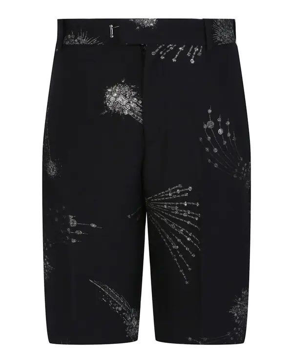 Givenchy Embellished Astral Shorts - Black Silver