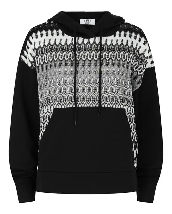 Missoni Embroidered Mesh Hoodie - Black