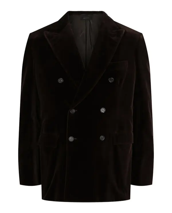 Givenchy Double-breasted Velvet Smoking Jacket