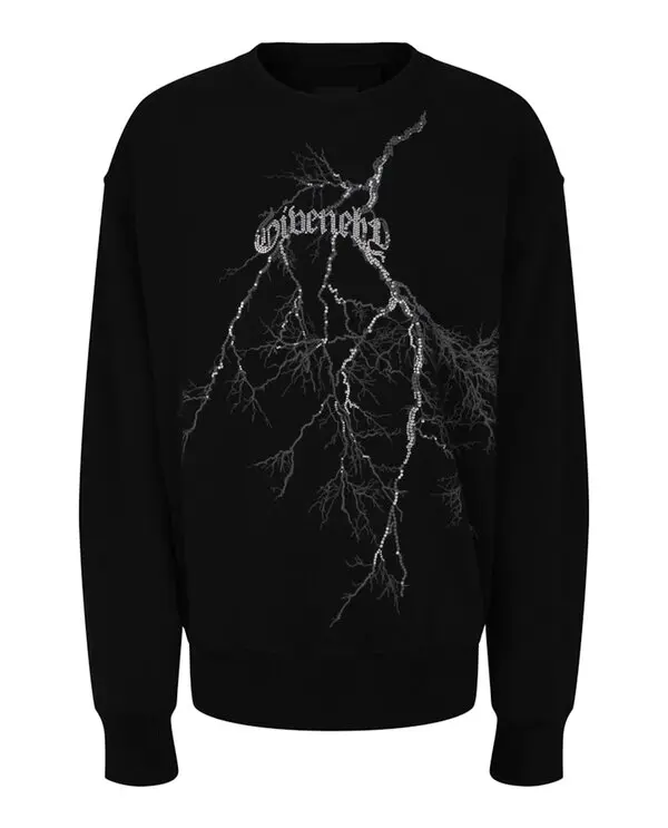 Givenchy Lightning Bolt Crewneck Sweatshirt