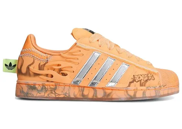 Adidas Superstar Hellstar - Hazy Orange/silver