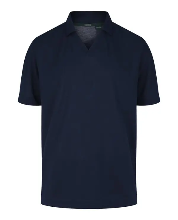 SLOWEAR Zanone Open Collar Polo Shirt