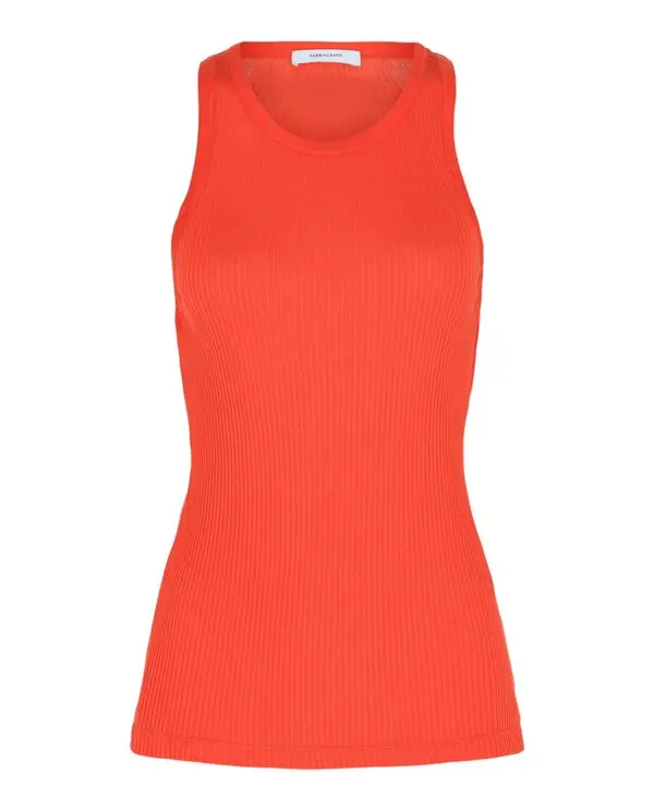 SLOWEAR Ribbed Top - Orange