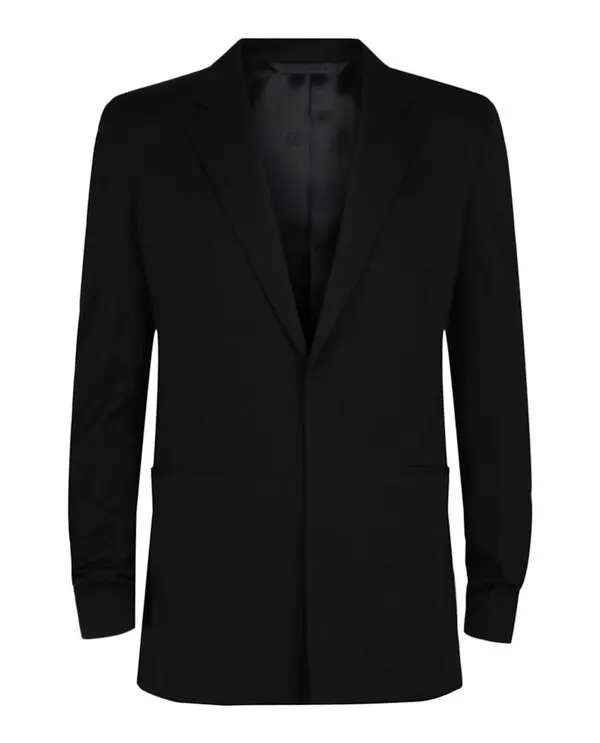 Givenchy Extra Fitted Single Button Blazer - Black