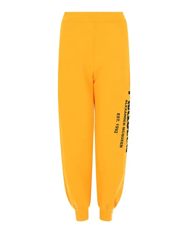 Bally Side Graffiti Logo Joggers - Pop Yellow Black