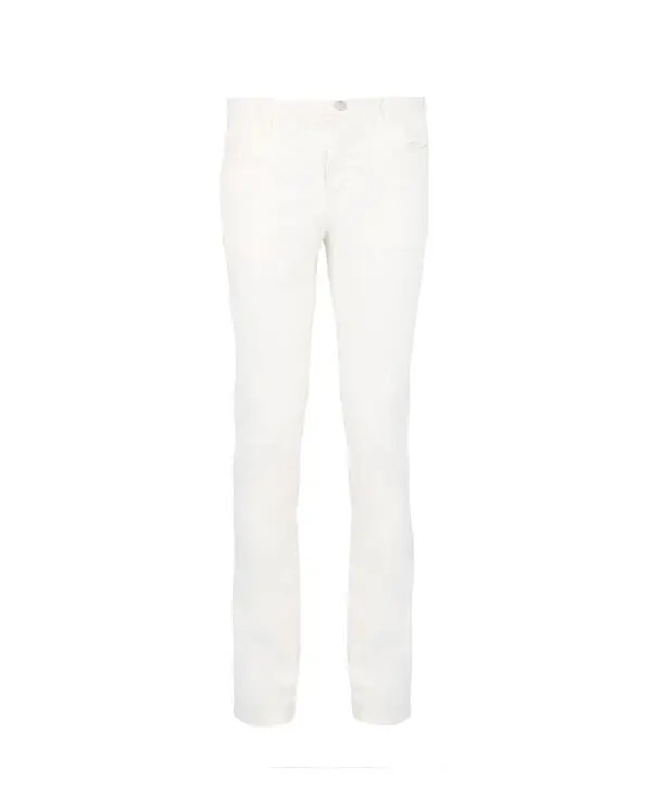 Alexander McQueen Five-pocket Denim Jeans - White