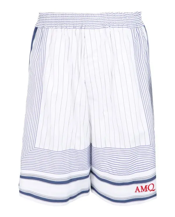 Givenchy Striped Bermuda Shorts - White Blue