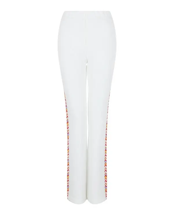 Missoni Zig Zag Patterned Wide-leg Pants - White