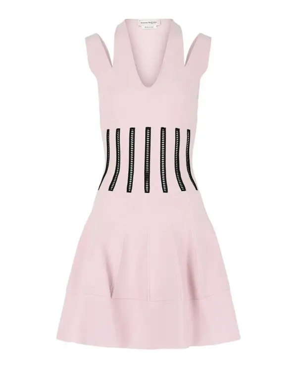 Missoni Coutout Shoulder Corset Mini Dress - Porcelain Black