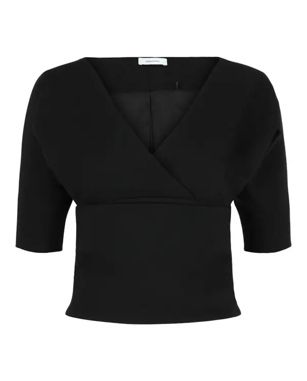 Brioni Layered Wool-blend Blouse - Black