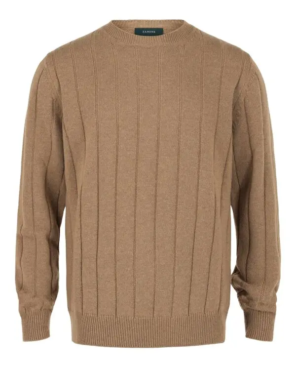 SLOWEAR Zanone Wool Blend Textured Sweater