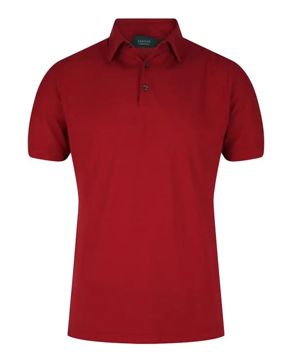 Givenchy Zanone Slimfit Polo Shirt - Red Brick