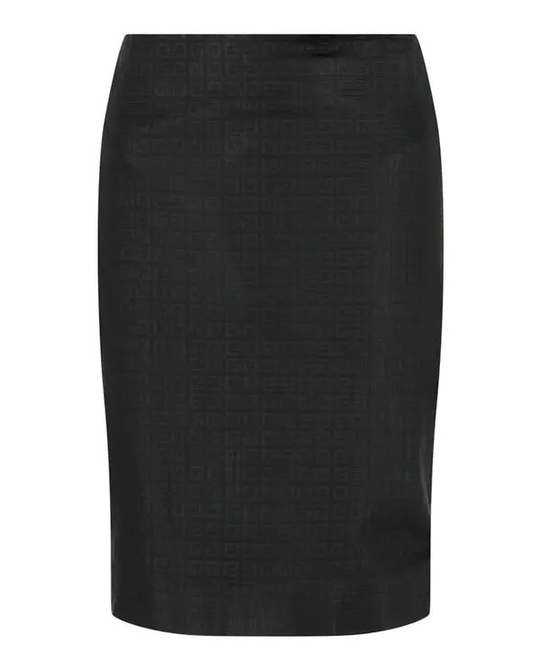 Alexander McQueen Embossed 4g Logo Mini Skirt - Black