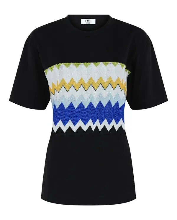Missoni Lame Zig Zag Panel T-shirt