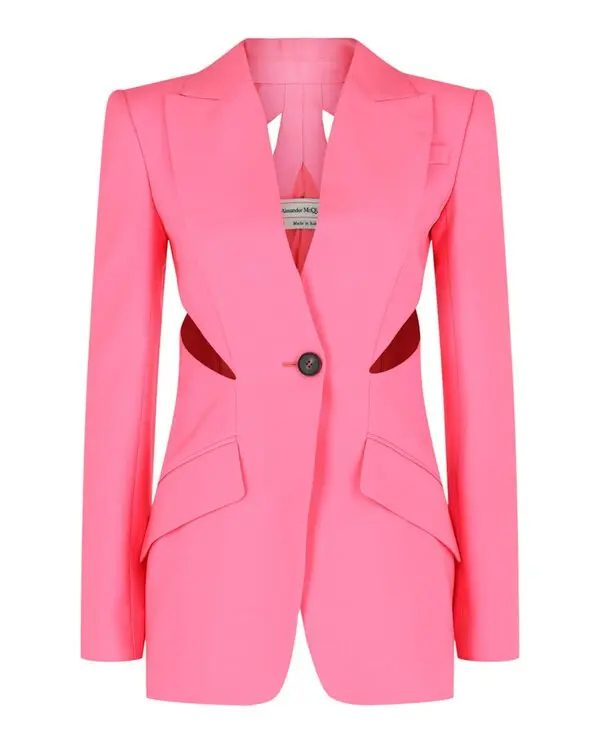 Brioni Slashed Single-breasted Blazer - Pink