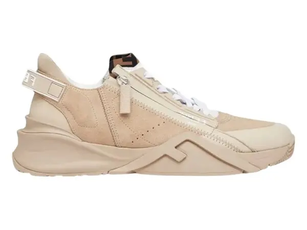 Fendi Flow Low Top Sneakers - Beige