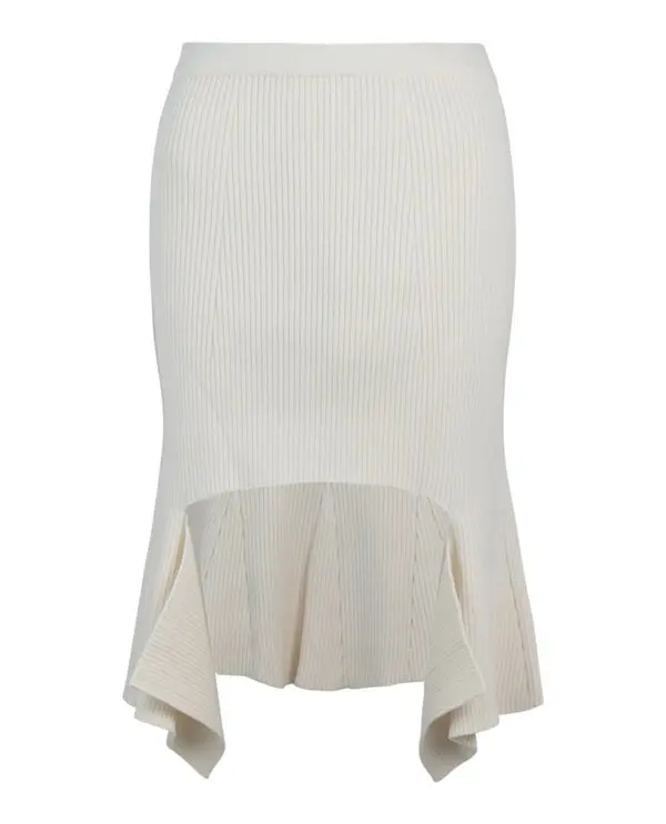 Missoni Ribbed Knit Skirt - Off White