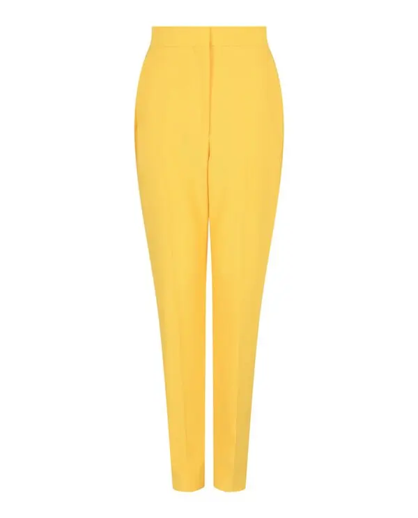 FERRAGAMO High-waist Cigarette Trousers - Bright Yellow