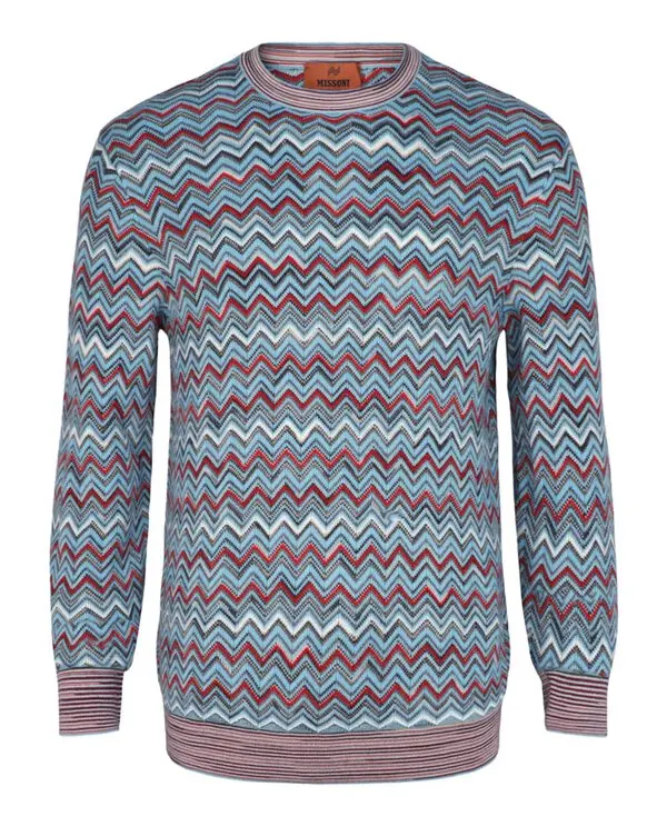Missoni Zigzag Pattern Pullover Sweater